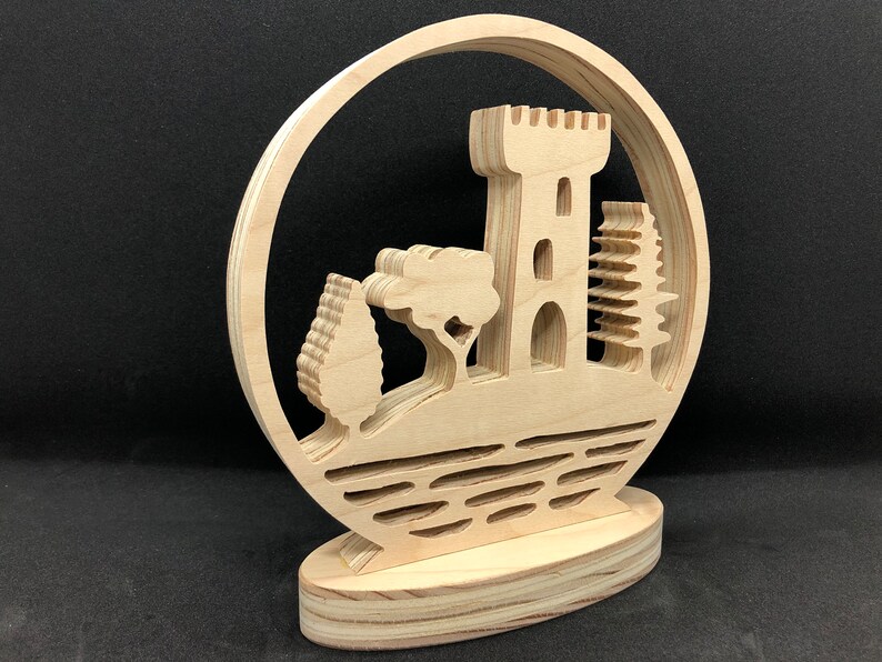 Castle by the Stream Scroll Saw Pattern - Etsy