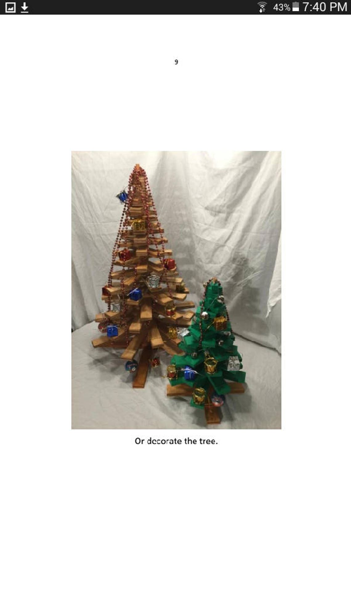 Wooden Christmas Tree Plans | Etsy