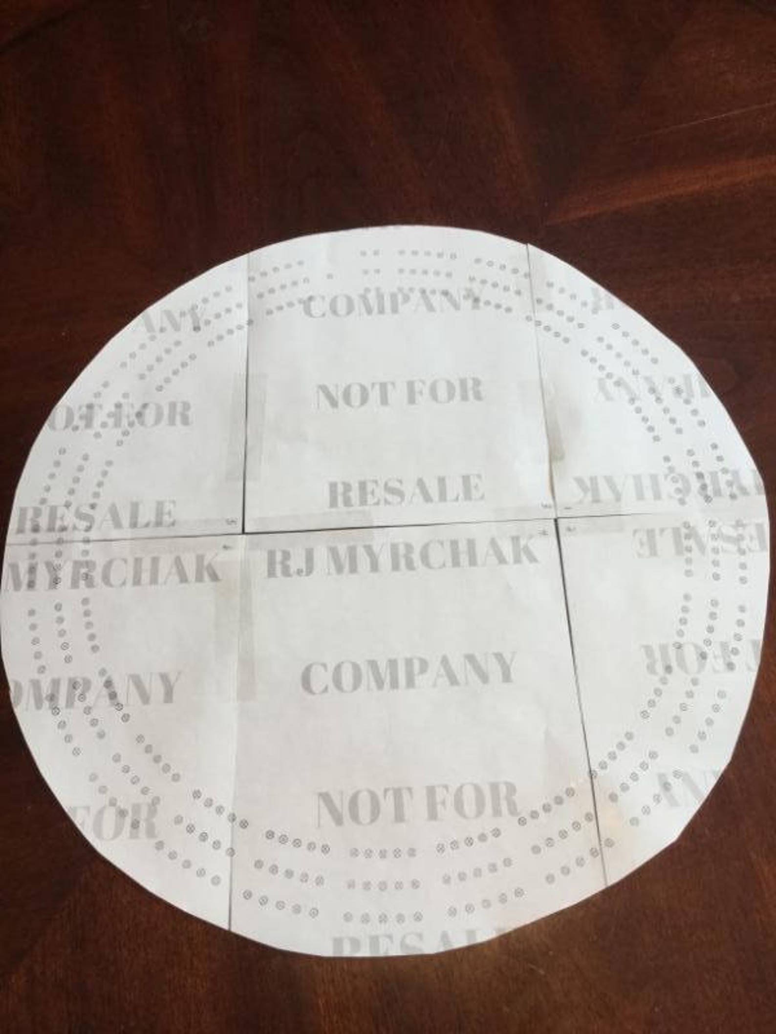 Large Round Cribbage Hole Pattern Paper Template Digital - Etsy Canada