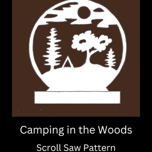 Camping in the Woods Scroll Saw Pattern - Etsy