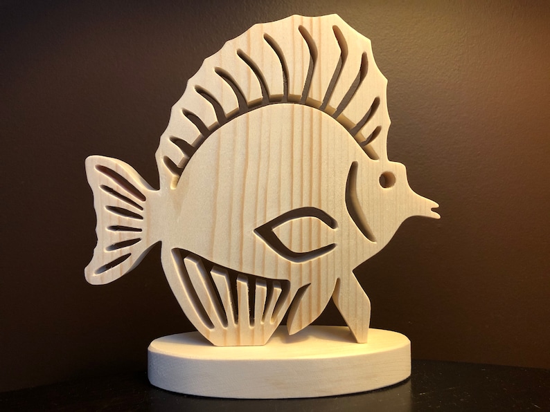 4 Wood Fish Scroll Saw Patterns - Etsy