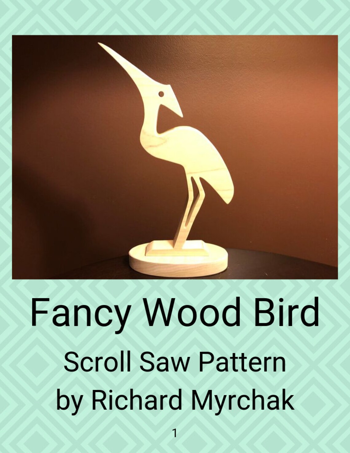 Wood Bird Scroll Saw Pattern | Etsy