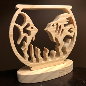 3 Fish + Turtle Scroll Saw Patterns - Etsy