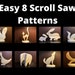 Easy 8 Scroll Saw Patterns - Etsy