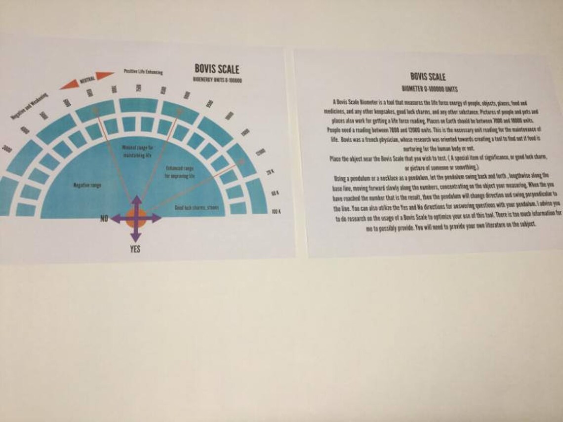 Bovis Scale Bioenergy Reader - Etsy Canada