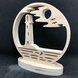 The Lighthouse Scroll Saw Pattern - Etsy