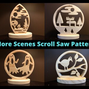 4 More Scenes Scroll Saw Patterns - Etsy