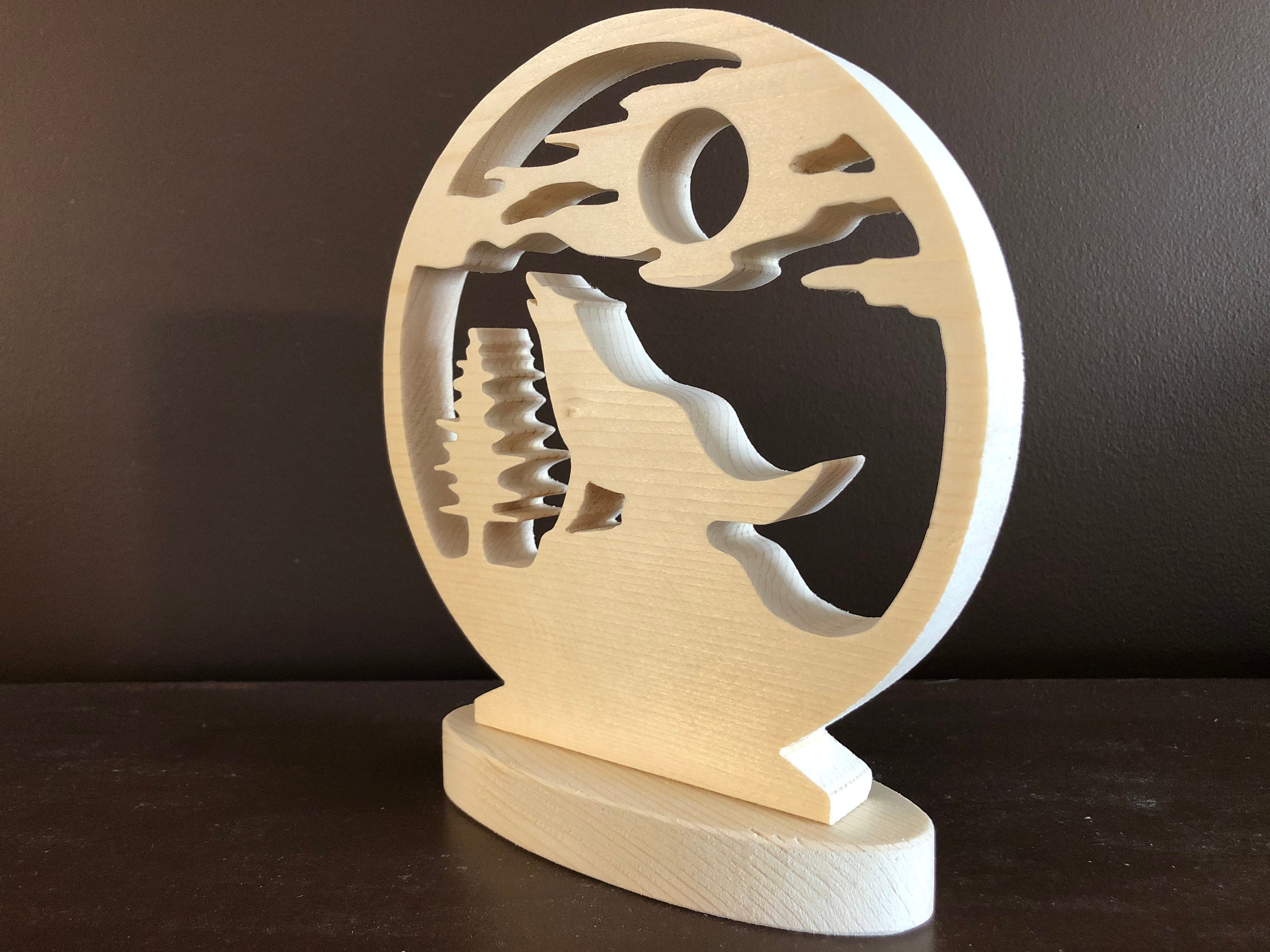 Wolf Scene Scroll Saw Pattern | Etsy