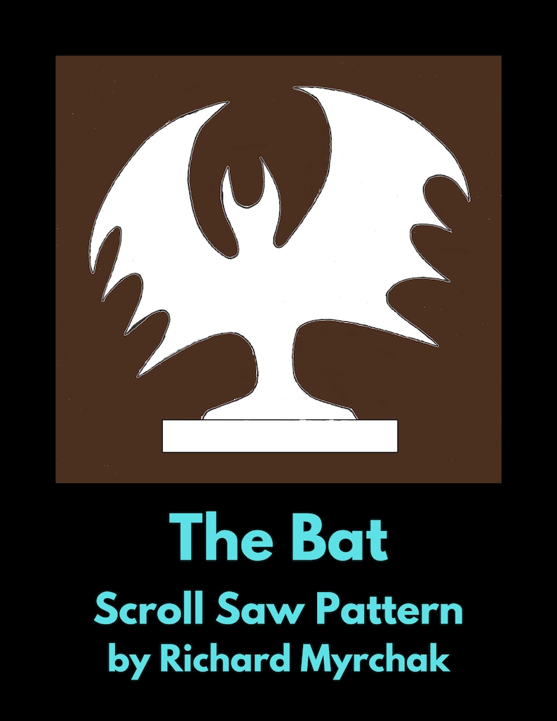The Bat Scroll Saw Pattern - Etsy