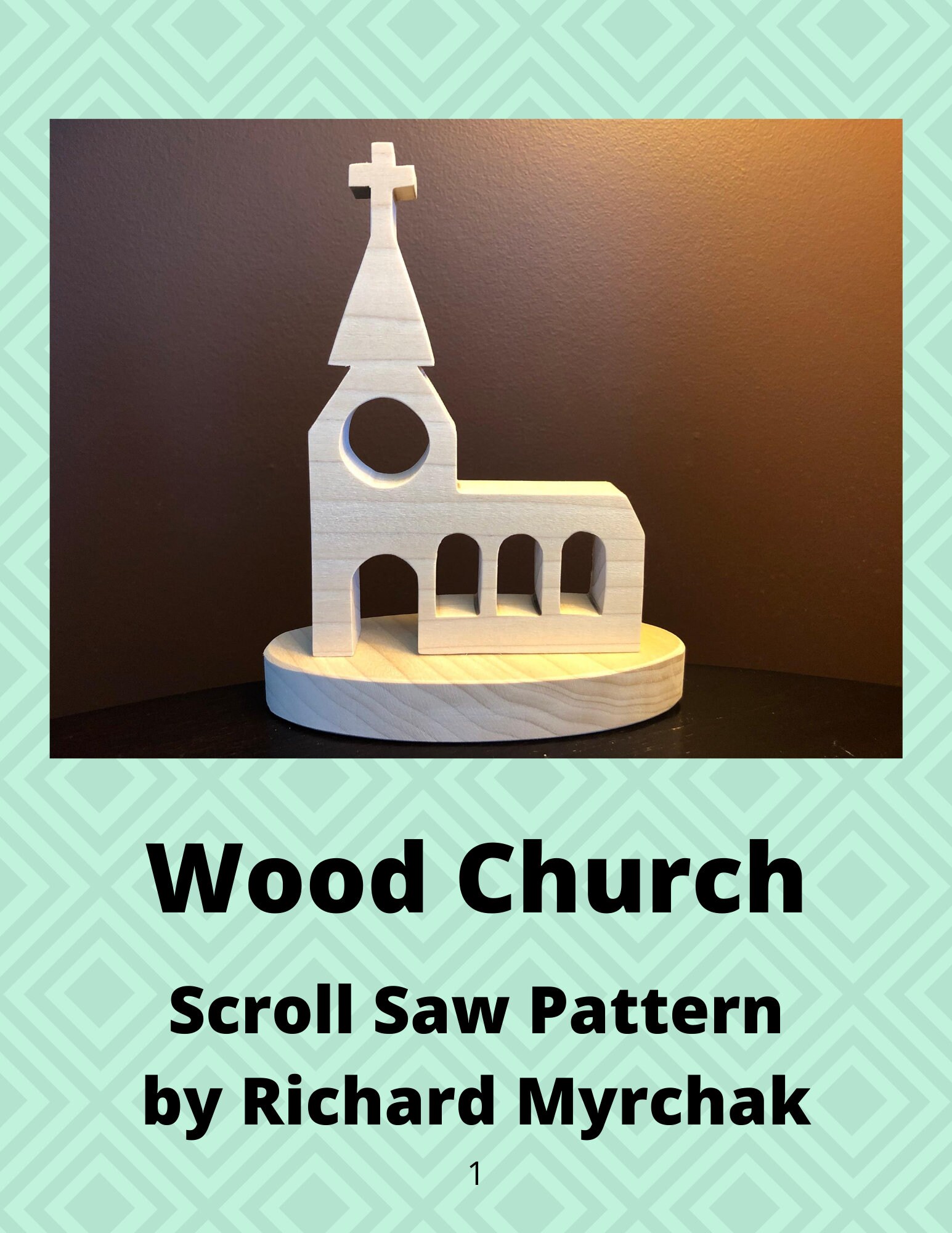 Wood Church Scroll Saw Pattern - Etsy
