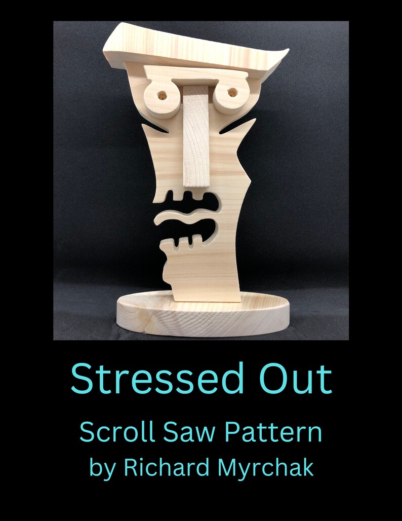 Stressed Out Scroll Saw Pattern - Etsy