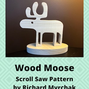 Wood Moose Scroll Saw Pattern - Etsy