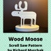Wood Moose Scroll Saw Pattern - Etsy