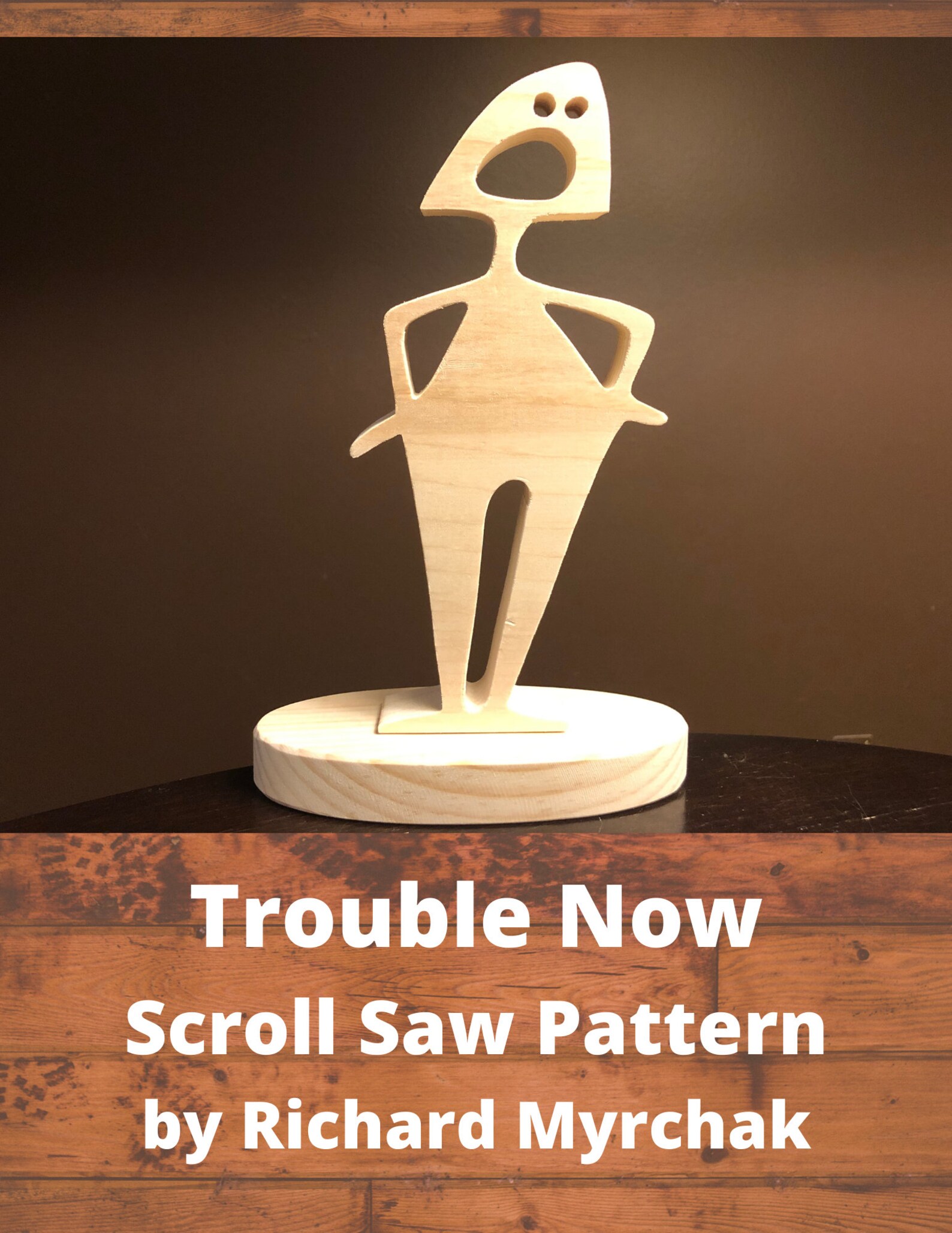 Trouble Now Scroll Saw Pattern | Etsy