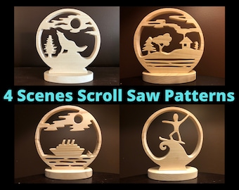 4 More Scenes Scroll Saw Patterns | Etsy