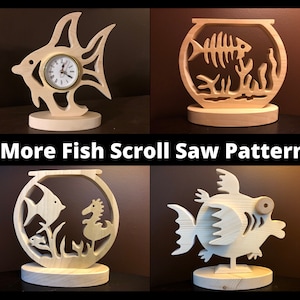 4 More Fish Scroll Saw Patterns - Etsy