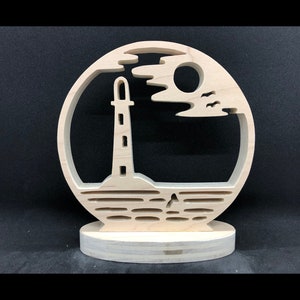 The Lighthouse Scroll Saw Pattern - Etsy