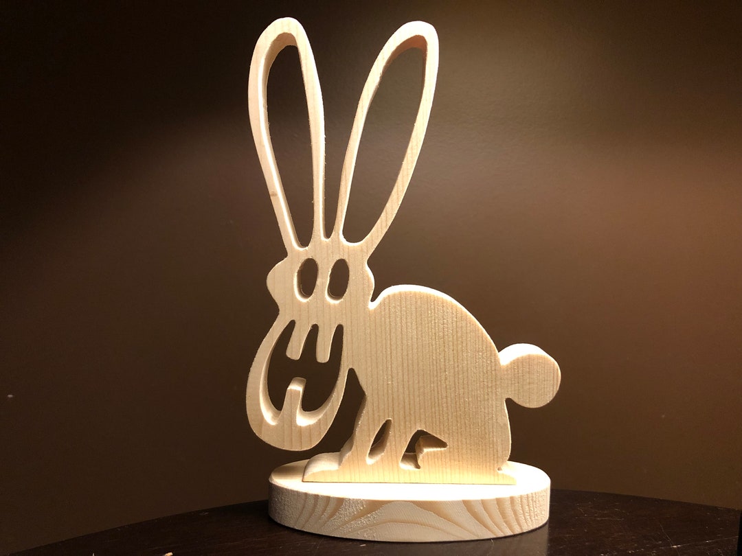 Rowdy Rabbit Scroll Saw Pattern - Etsy