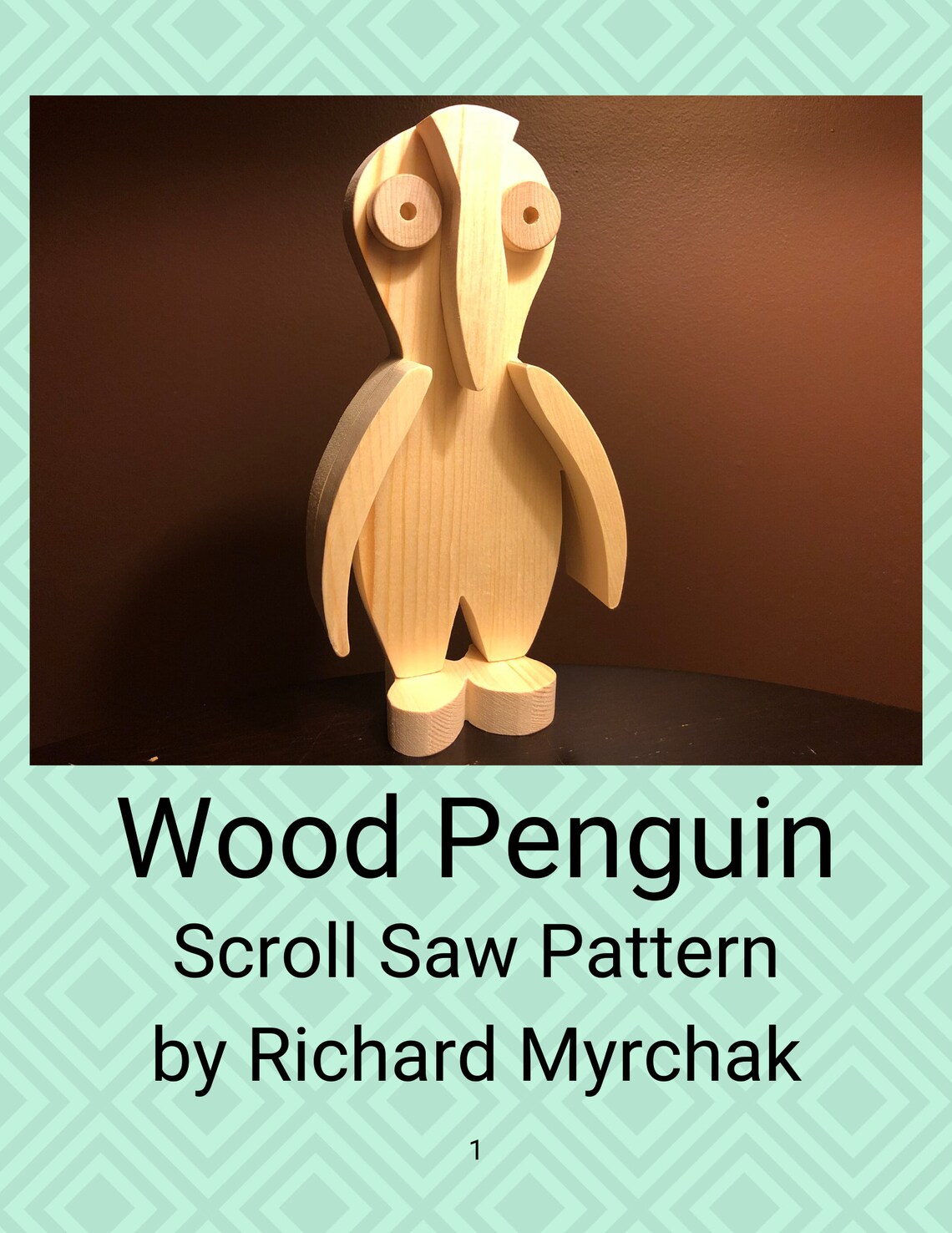Wood Penguin Scroll Saw Pattern - Etsy Canada