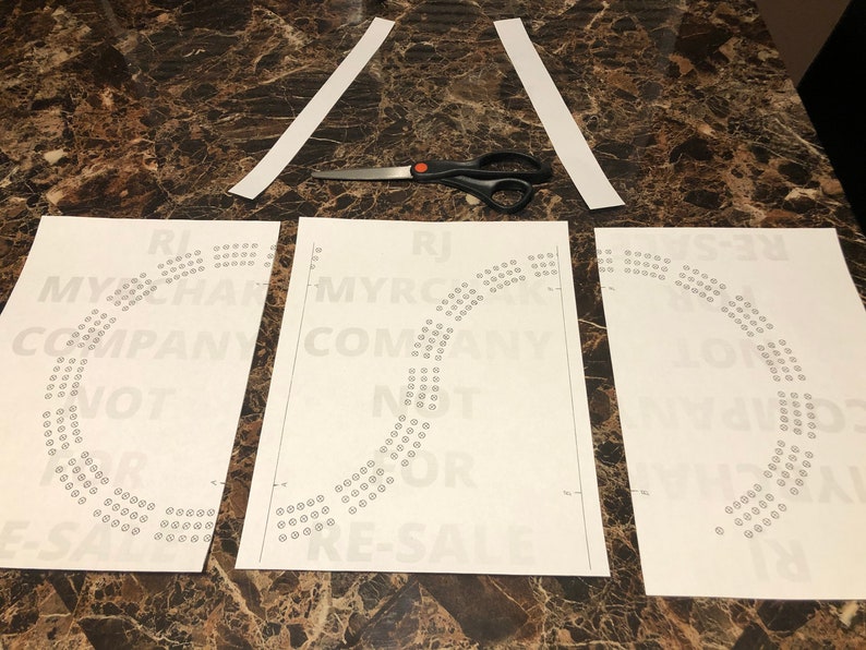 Large Cribbage Board S Shaped Hole Pattern Paper Template | Etsy