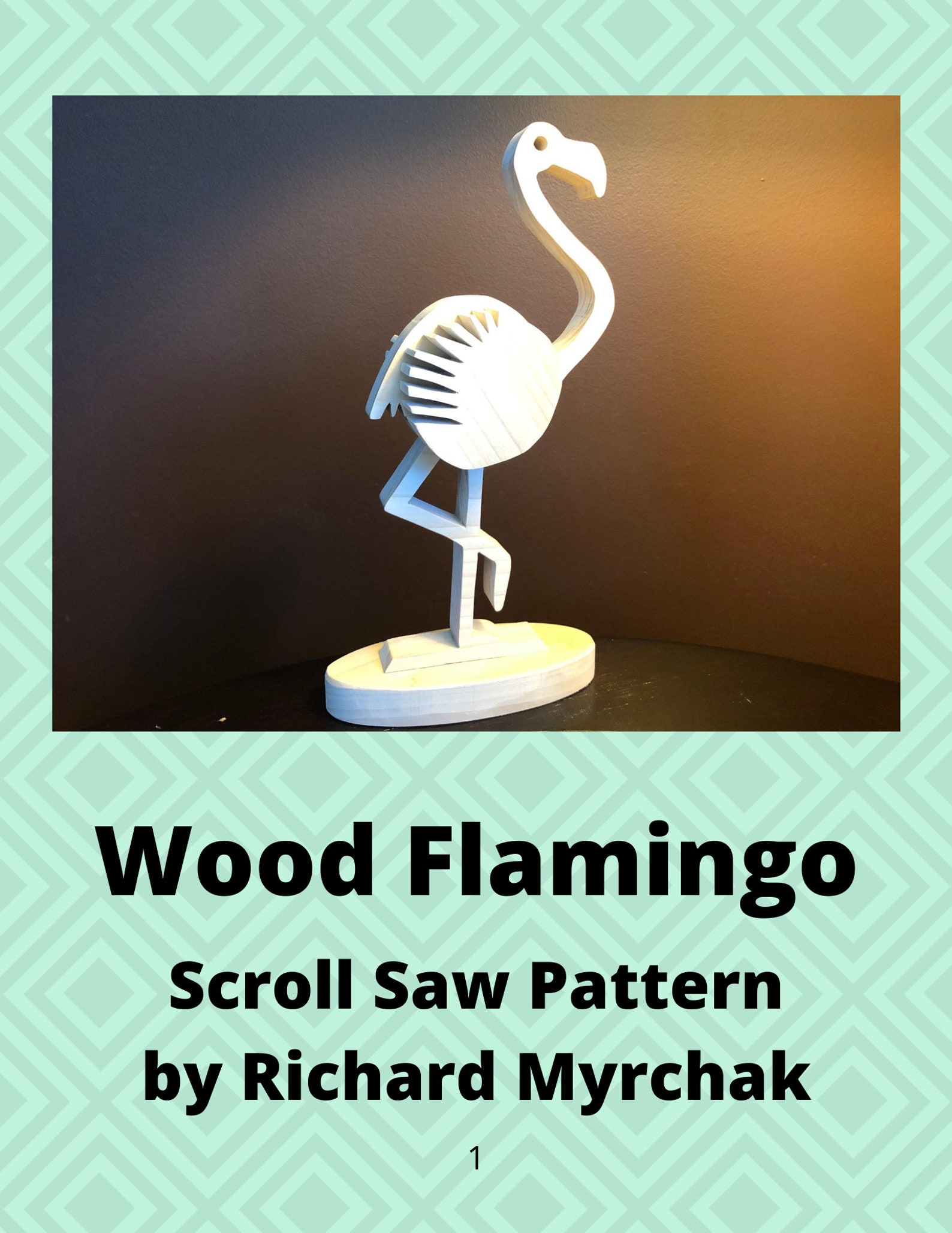 Wood Flamingo Scroll Saw Pattern - Etsy UK
