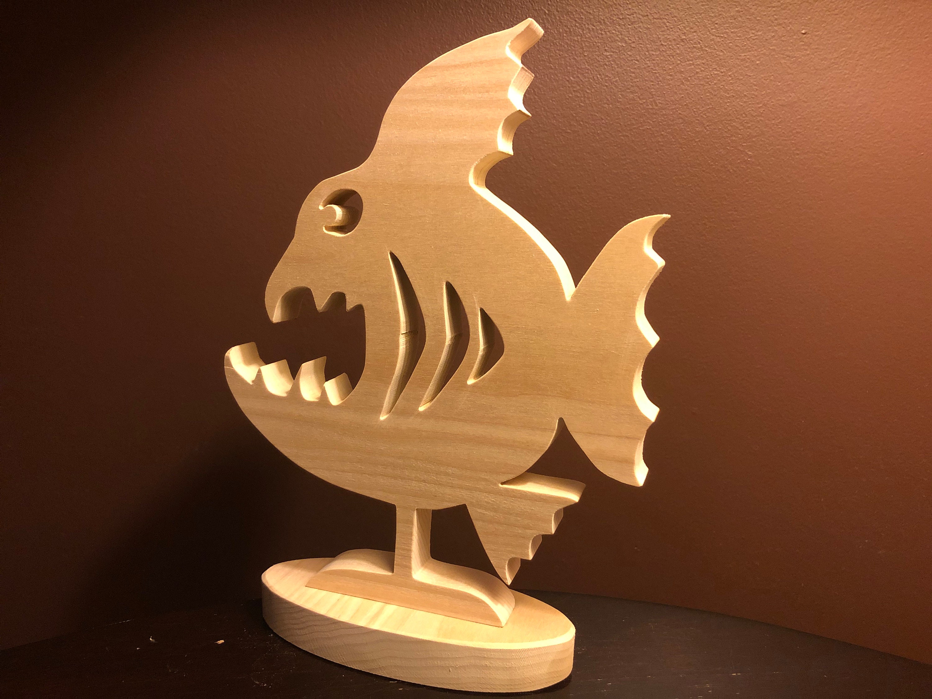 Scary Fish Scroll Saw Pattern | Etsy Australia