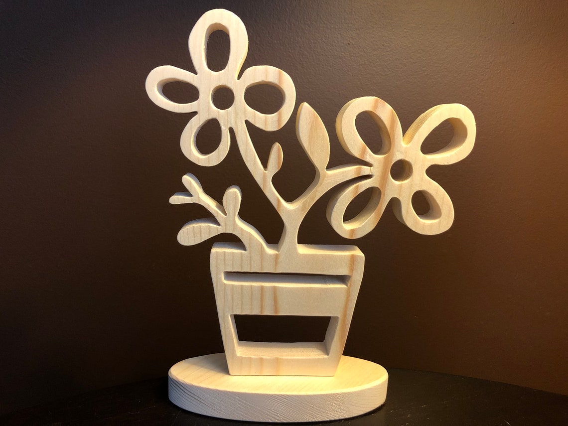 Wood Flowers Scroll Saw Pattern - Etsy