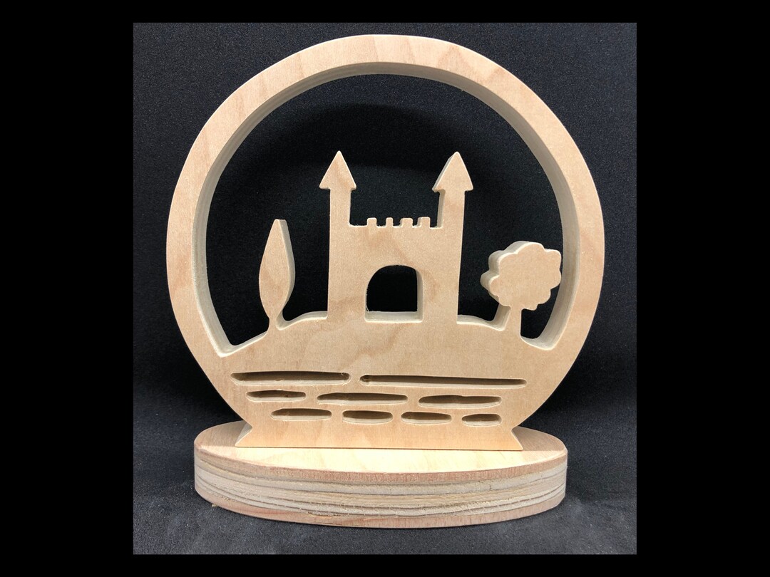 Castle by the River Scroll Saw Pattern - Etsy