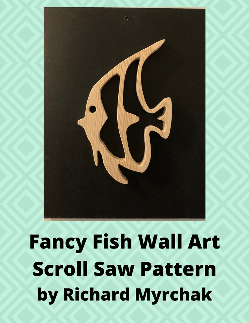 Fancy Fish Wall Art Scroll Saw Pattern - Etsy