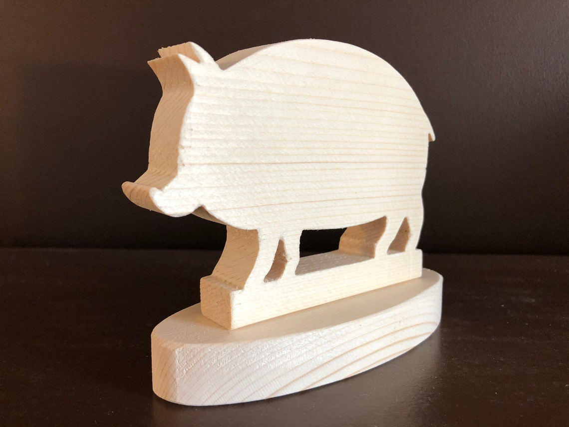Wooden Pig Scroll Saw Pattern - Etsy UK