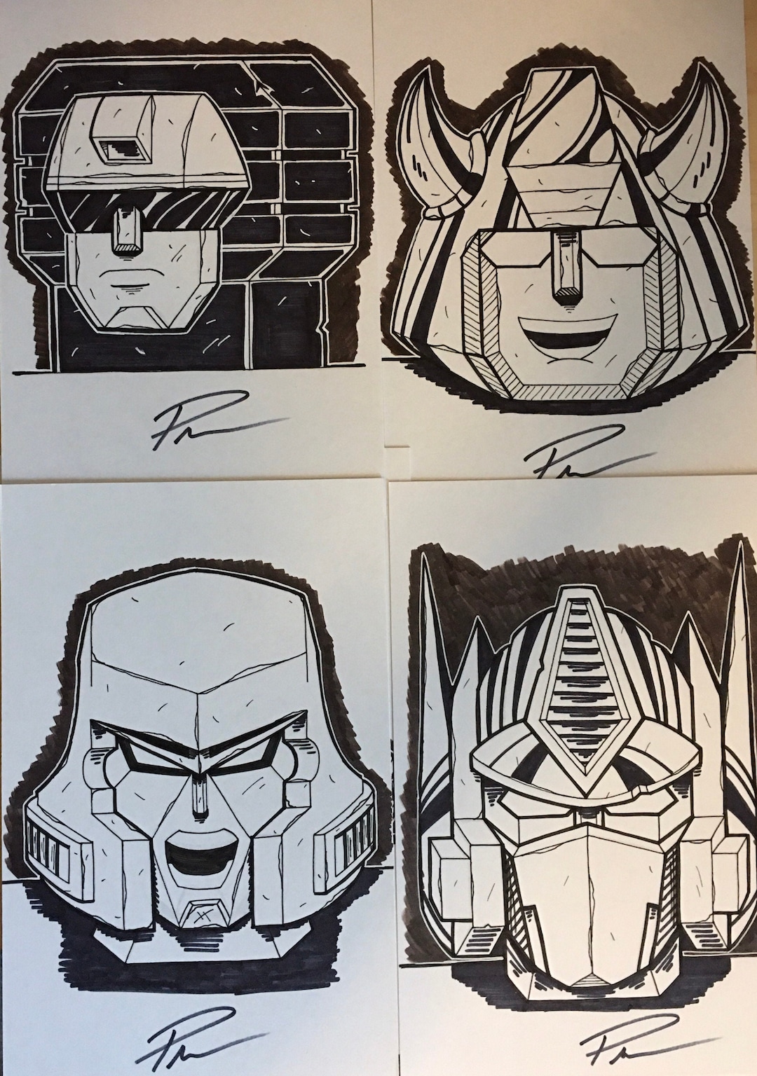 Transformers Head Sketch - Etsy
