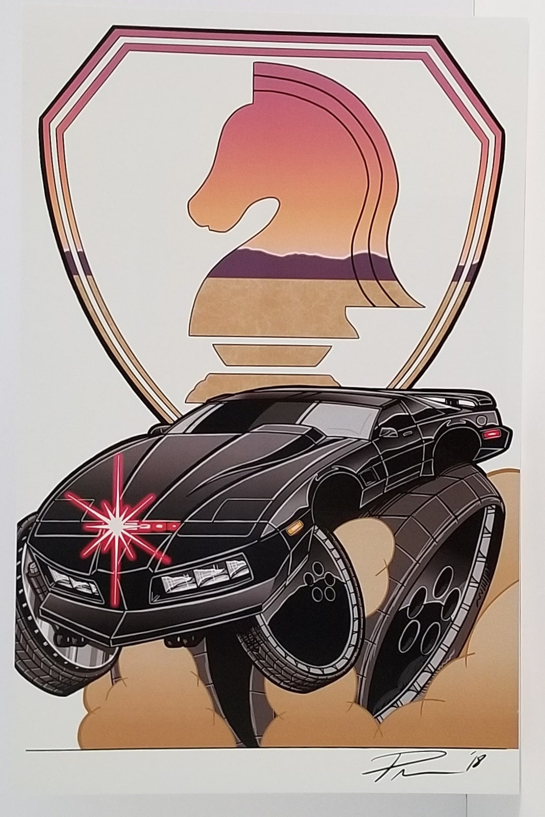 K.I.T.T. 11x17 - Etsy