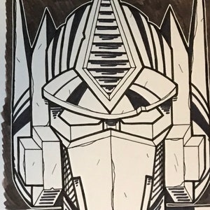 Transformers Head Sketch - Etsy