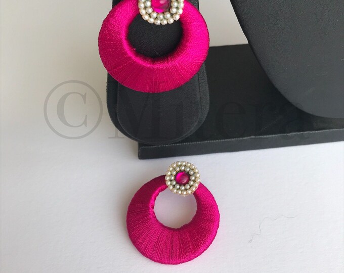 Silk thread jewellery by MiteraArt on Etsy