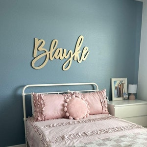 Custom Wood Name Sign | Kid Room Art | Big Kid Room Decor | Big Girl ...