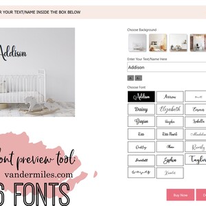 Baby Name Sign, Nursery Name Sign, Wood Script Name, Above Crib Name ...