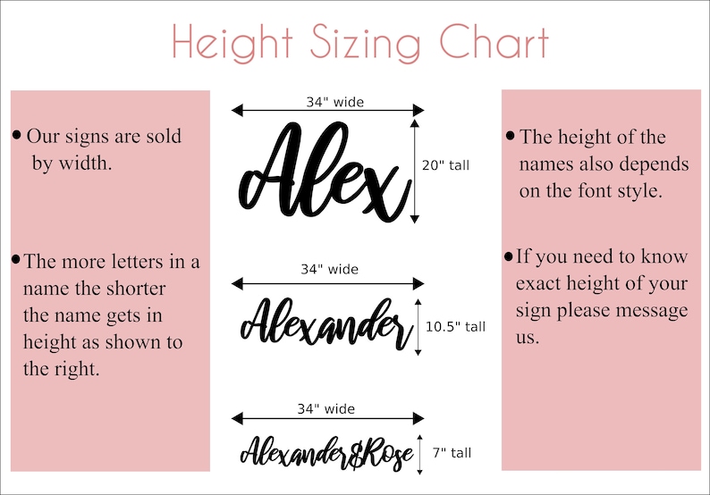 Large Baby Name Sign Large Nursery Name Sign Large Family - Etsy