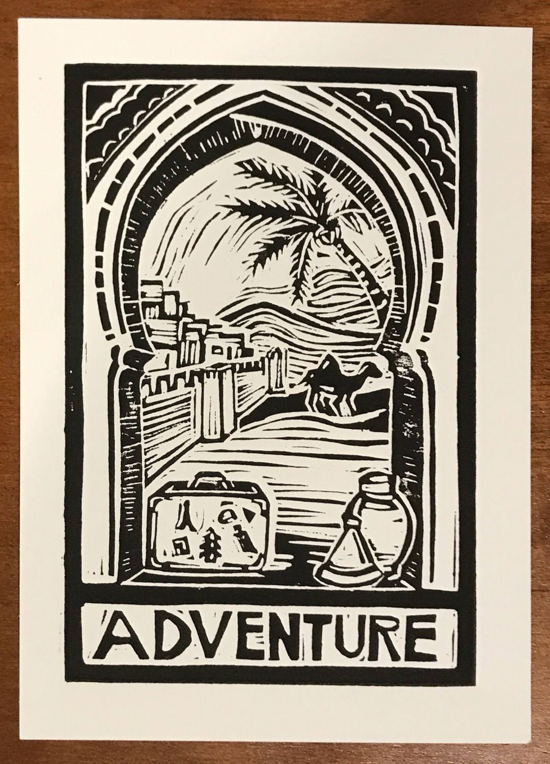 Adventure Travel Block Print - Etsy
