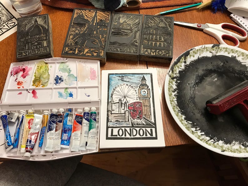 Adventure Travel Block Print - Etsy