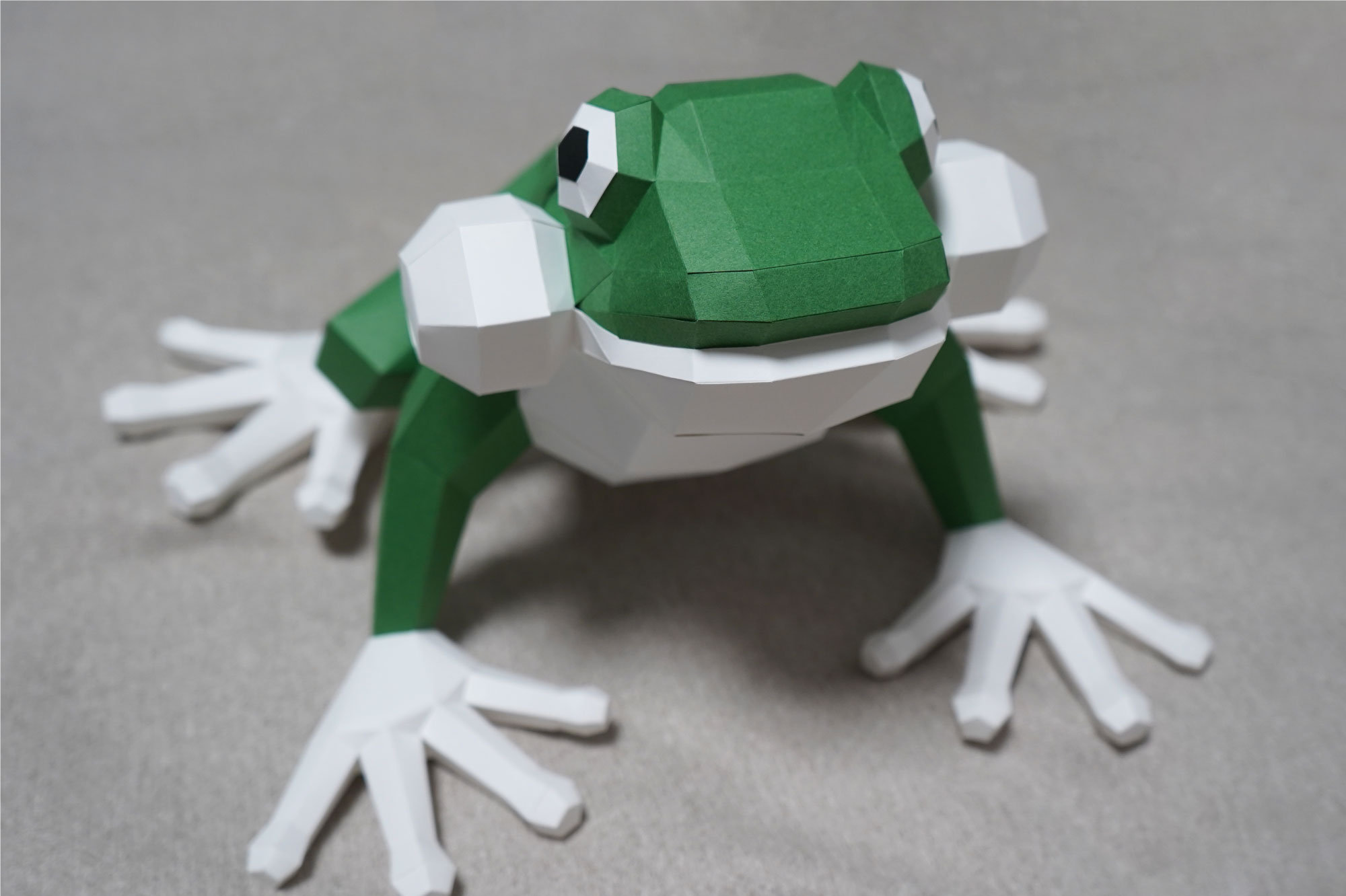Frog Lamp 3d Papercraft DIY PDF TEMPLATE Kit :animal Paper Lantern Low ...