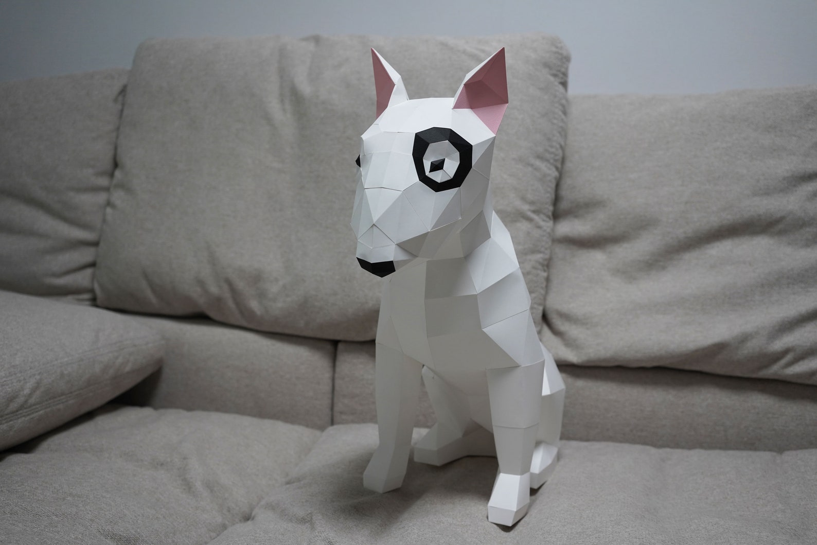 Bull terrier Dog Model Animals Home Decor Diy PDF TEMPLATE | Etsy