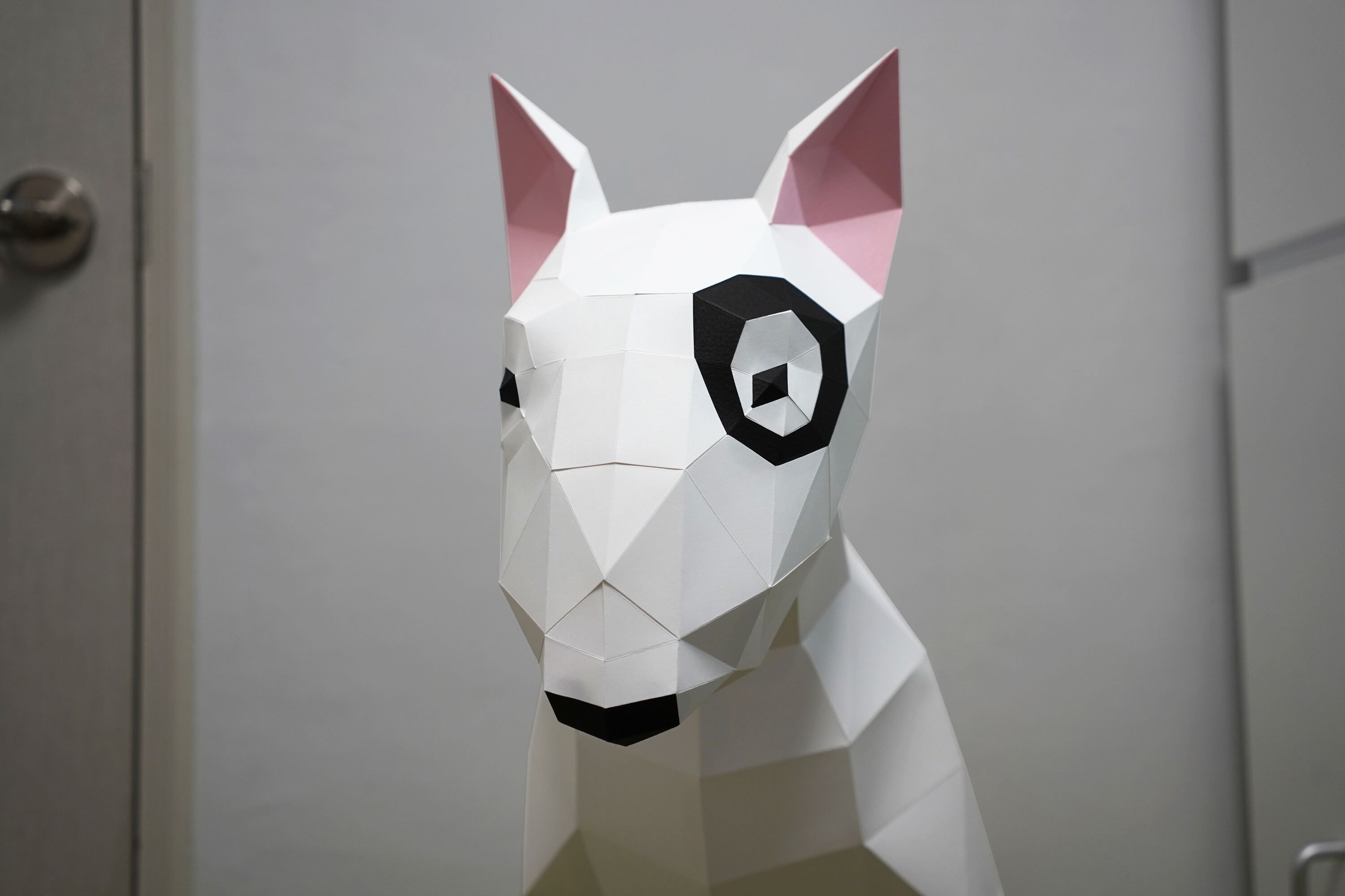 Bull Terrier Dog Model Animals Home Decor Diy PDF TEMPLATE - Etsy