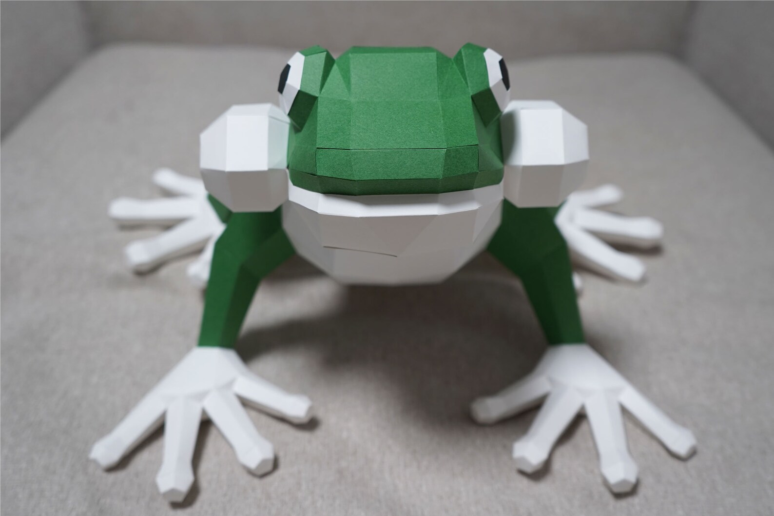 Frog Lamp 3d Papercraft DIY PDF TEMPLATE Kit :animal Paper - Etsy