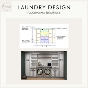 LAUNDRY DESIGN PACKAGE Virtual Laundry Design Package: Custom Cabinet ...