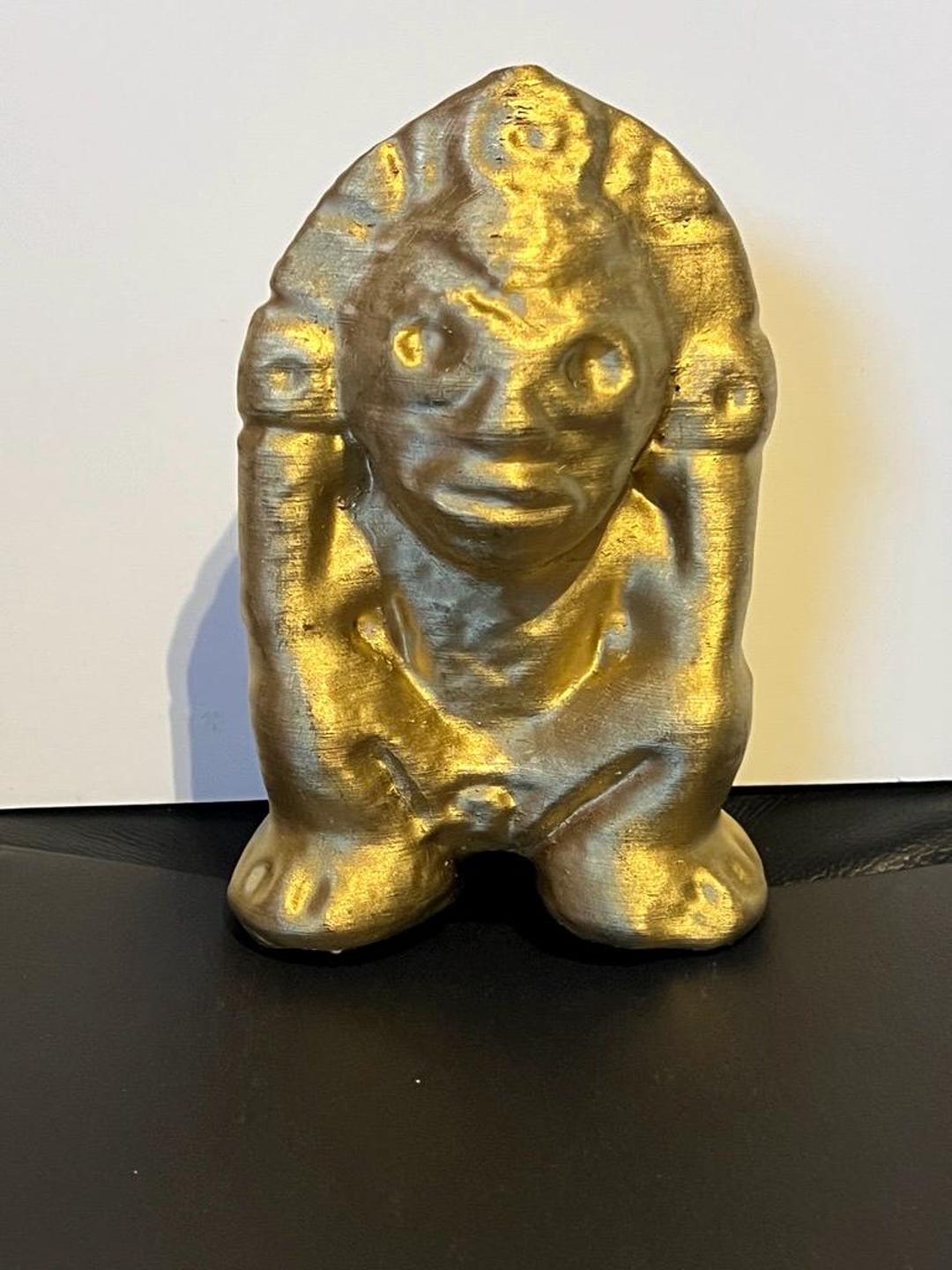 Atabey Taíno Goddess Statue | 3D Printed | Gold Painted | Indigenous ...