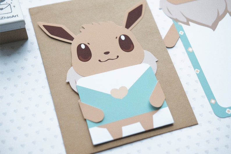 Eevee Card Pokémon Printable - Etsy Canada
