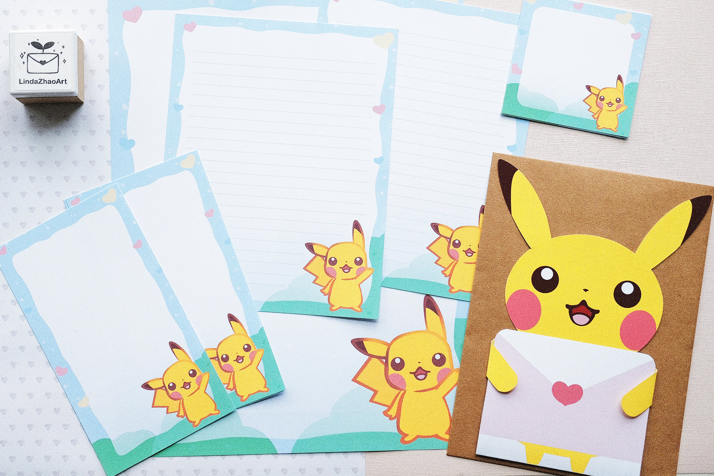 Pikachu Card Pokémon Printable - Etsy