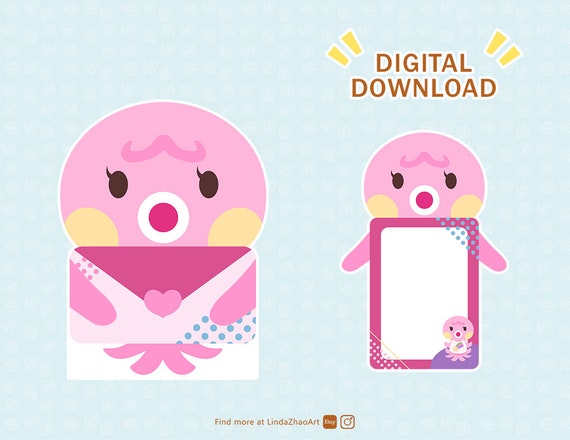 Marina Card Animal Crossing Printable - Etsy