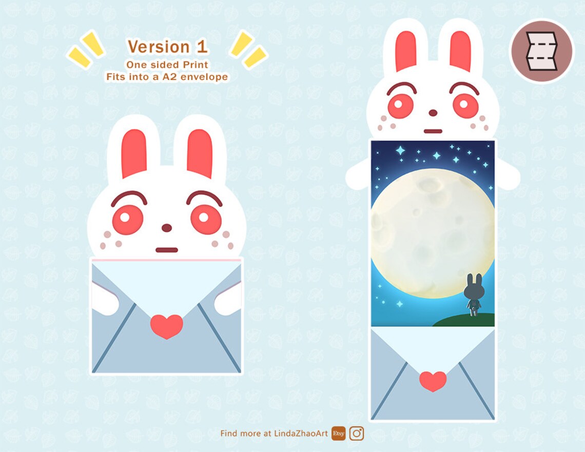 Ruby Card Animal Crossing Printable - Etsy