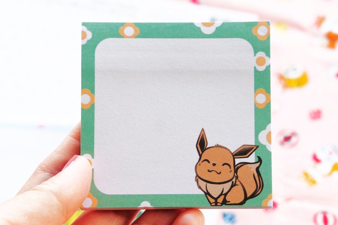 Eevee Sticky Note Pokemon Inspired - Etsy